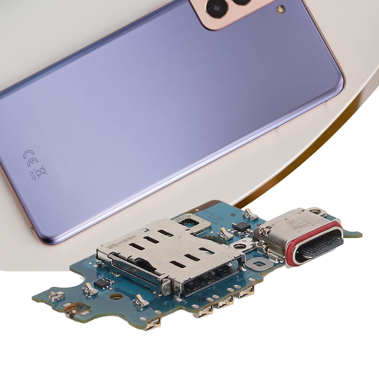USB Port Flex Cable, Replacement PCB Material Stable Charger Dock Board Cable for Cellphones (S906B European Version)