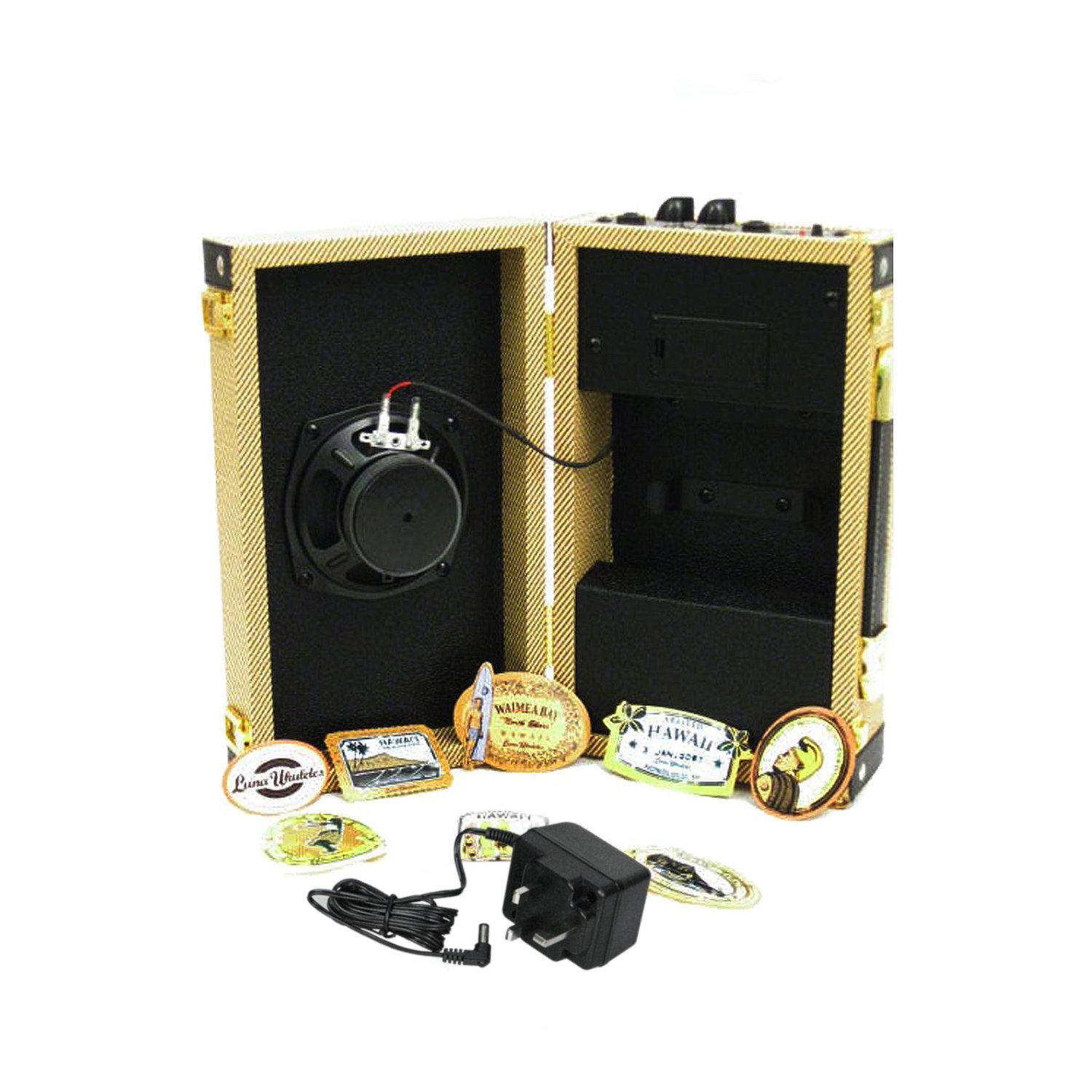 Luna Portable Suitcase Ukulele Amplifier, 5 Watts