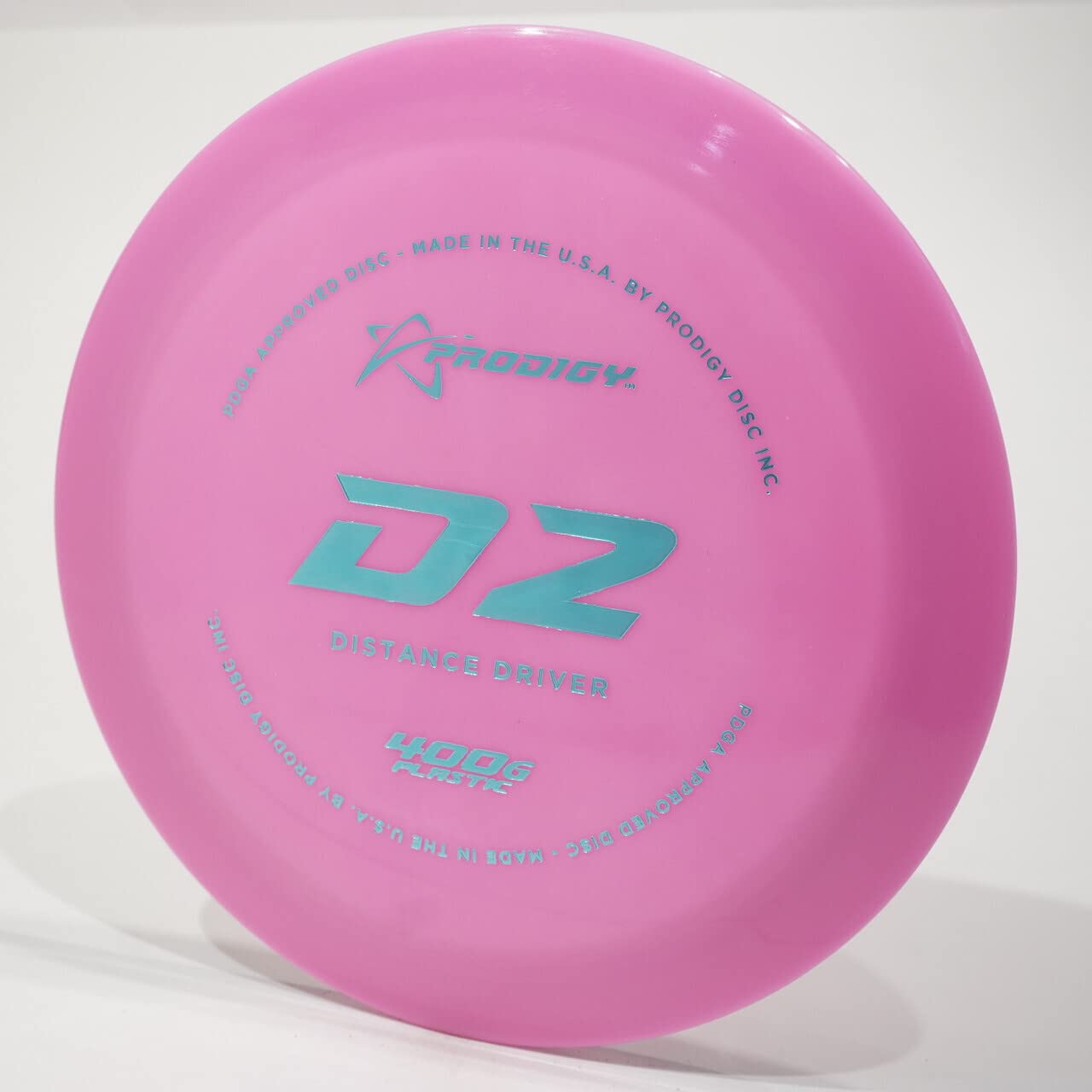 Prodigy D2 (400G Plastic) Distance Driver Golf Disc, Pick Weight/Color [Stamp & Exact Color May Vary] Pink 173-174 Grams