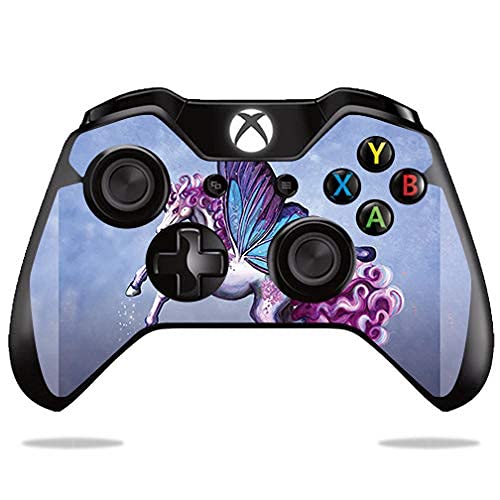 MightySkins Skin Compatible with Microsoft Xbox One or S Controller - Lilac Unicorn | Protective, Durable, and Unique Vinyl wrap Cover | Easy to Apply, Remove, and Change Styles | Made in The USA