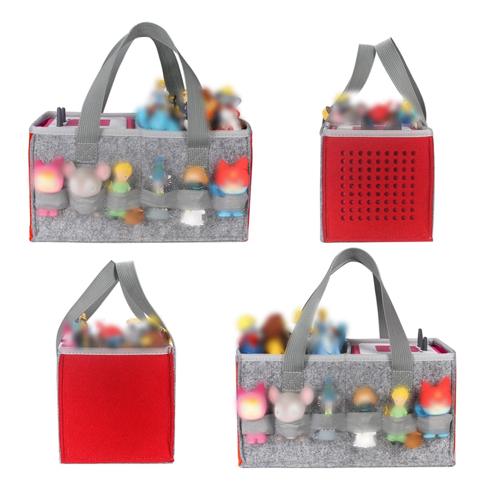 Storage Bag for Tonies Starter Set Tote Bag for Toniebox Starter Set Case for Toniebox Starter Set Bag for Tonies Box Kids Hard Case with Handle | Portable Travel Portable Carry Case