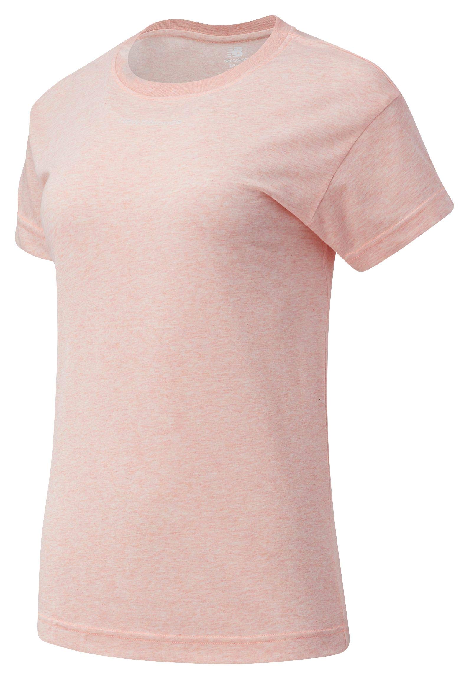 New Balance Women's Relentless Short Sleeve 21, Paradise Pink H, Large