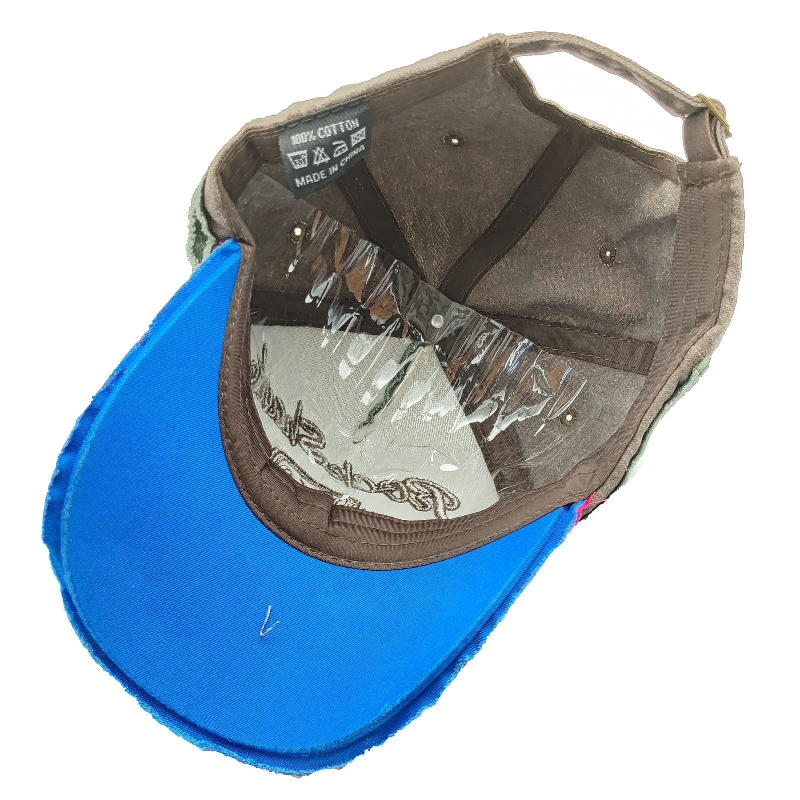 Rock Shark Baseball Cap Vintage Cotton Distressed Denim Sun Dad Hat Adjustable Strapback Summer Caps for Men Women Kids Sport Coffee Brown