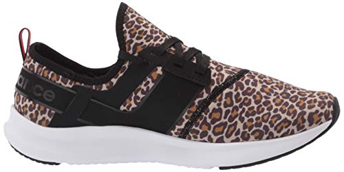 New Balance Women's FuelCore Nergize Sport V1 Sneaker, Leopard/Black, 9