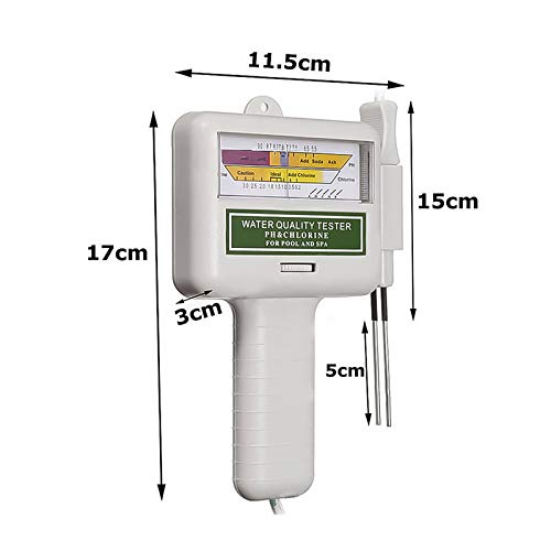 TenYua PC-101 PH CL2 Chlorine Tester Water Quality Tester Portable Home Swimming Pool Spa Aquarium PH Meter Test Monitor