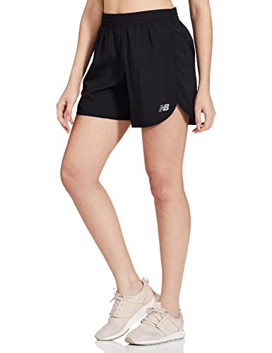 New Balance Women's Accelerate 5 Inch Short, Black , Large
