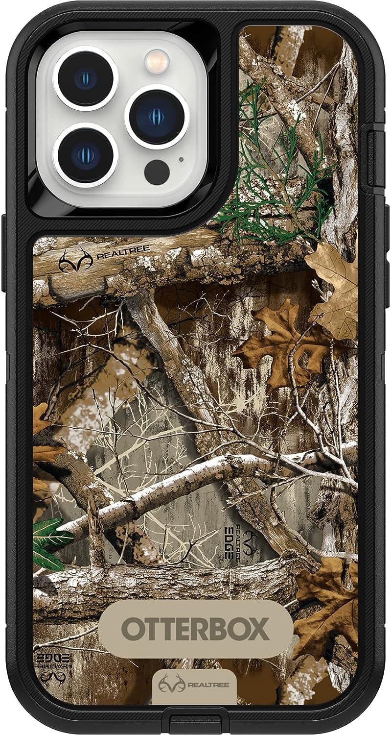 OtterBox Defender Series SERIES SCREENLESS EDITION Case for iPhone 13 Pro Max & iPhone 12 Pro Max - BLACK/REALTREE (CAMO)