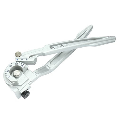 uxcell 2 in 1 Pipe Tube Bender 180 Degree Tool for 3/8-inch 1/2-inch OD Brass Aluminum Thin Walled Steel Tubing