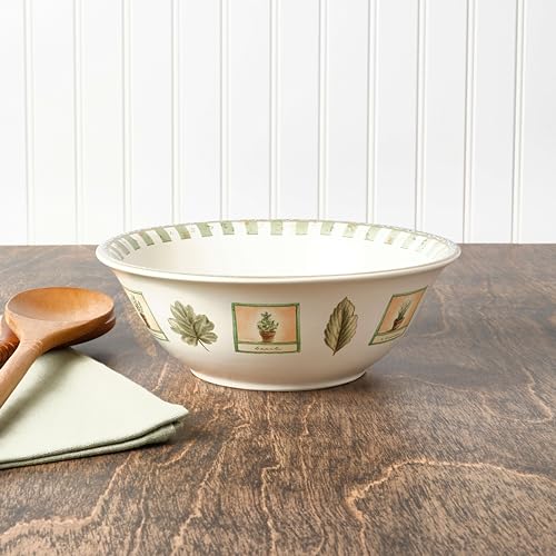 Pfaltzgraff Naturewood Vegetable-Bowls, white, green