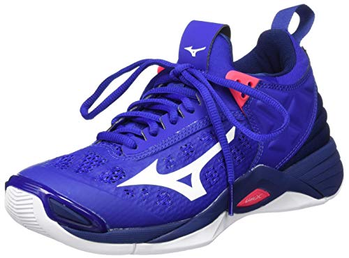 Mizuno Unisex Wave Momentum Volleyball Shoe, Reflexbluec Wht Diva Pink, 9.5 US Men