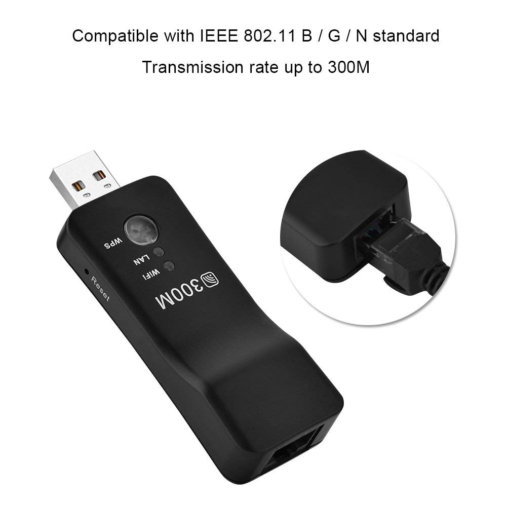 USB WiFi Repeater,Wired and Wireless Signal Amplifier AP WiFi Smart TV Network Adapter Multi-Functional AP Signal Booster, USB Powered High Power WiFi Hotspot Extender