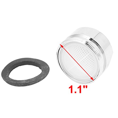 uxcell 28mm Thread Silver Tone Faucet Tap Filtering Net Spout Aerator Nozzle