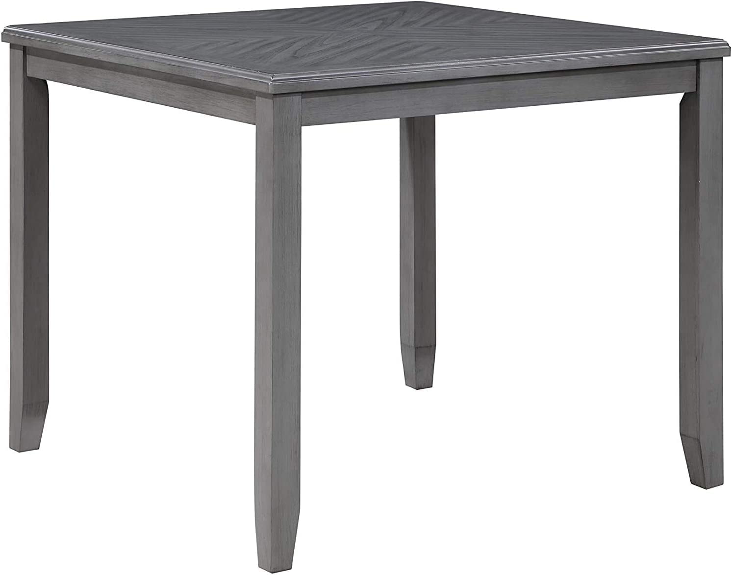 New Classic Furniture Gia 5-Piece Counter Set with 1 Table and 4 Chairs, 42-Inch, Gray