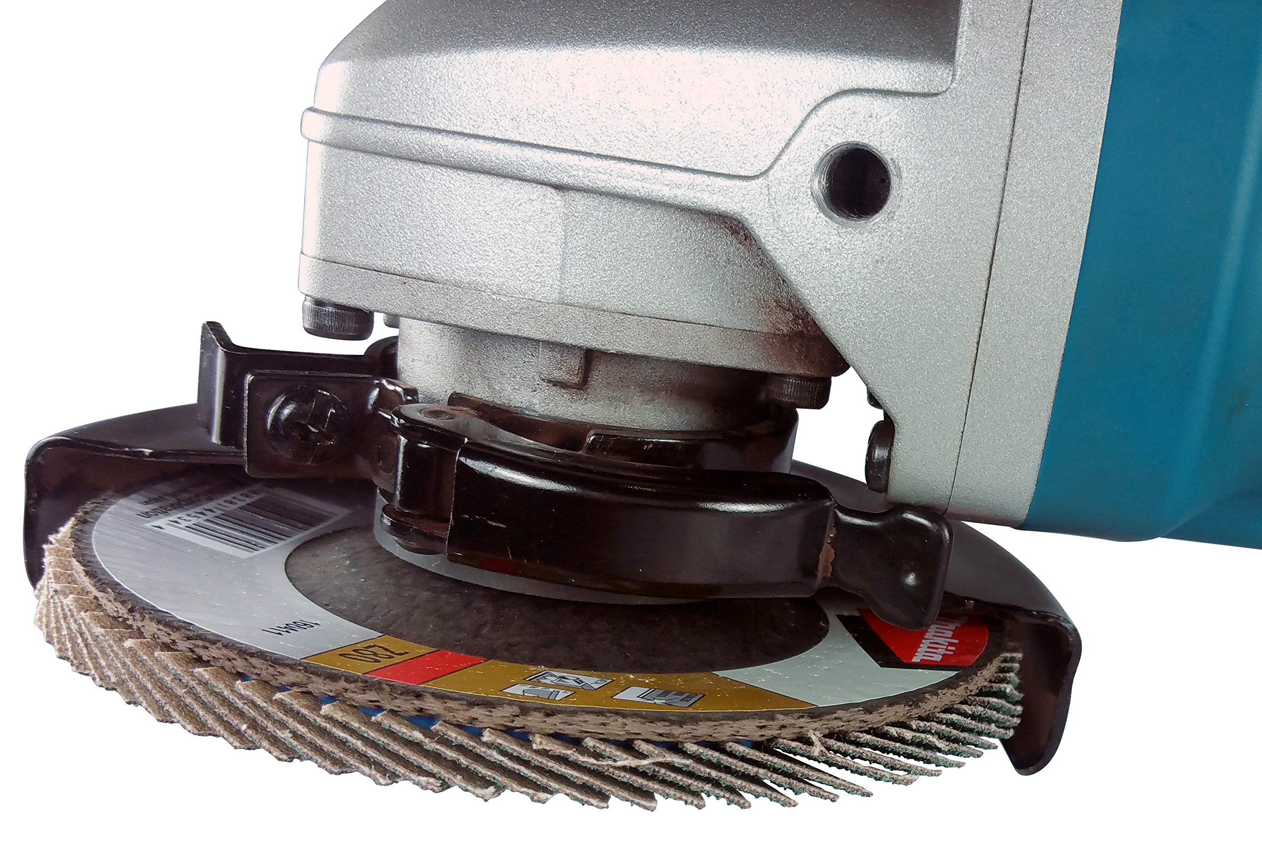 Makita® 5 Pack - 80 Grit Flap Disc For Grinders - Balanced Conditioning For Metal, Stainless Steel & Non-Ferrous - 4-1/2" x 7/8-Inch | Z80 Angled