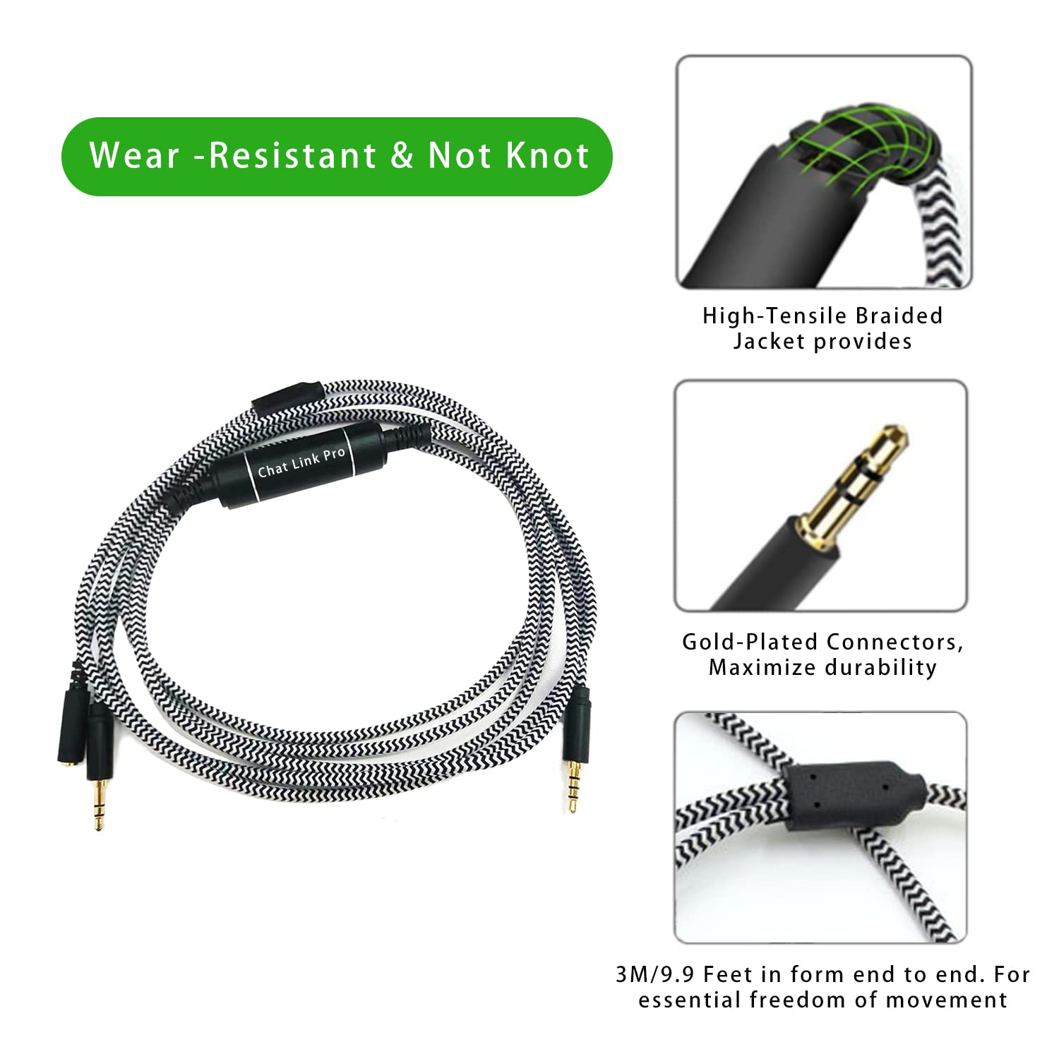 Uberwith HD60 S+ Chat Link Pro Cable Replacement for Elgato HD60 S/S+, HD60 X, HD60PRO Game Capture Card, Party Chat Adapter for Xbox One and PS5, PS4,with in-line Isolator