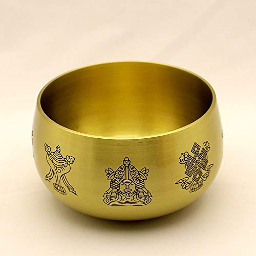 TJLSS Buddha Tibetan Bowl Music Bronze Bell Tibetan Bronze Singing Bowl Yoga Bronze Meditation Gift