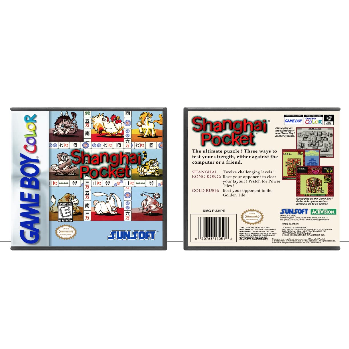 Shanghai Pocket | (GBC) Game Boy Color - Game Case Only - No Game