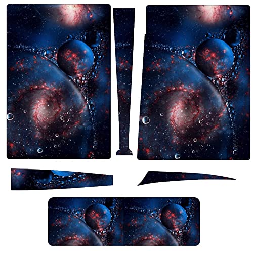 PS5 disc Version Skin for Console and Controllers Vinyl Sticker, Durable, Scratch Resistant, Bubble-Free, Compatible with Playstation 5(Disk Edition)