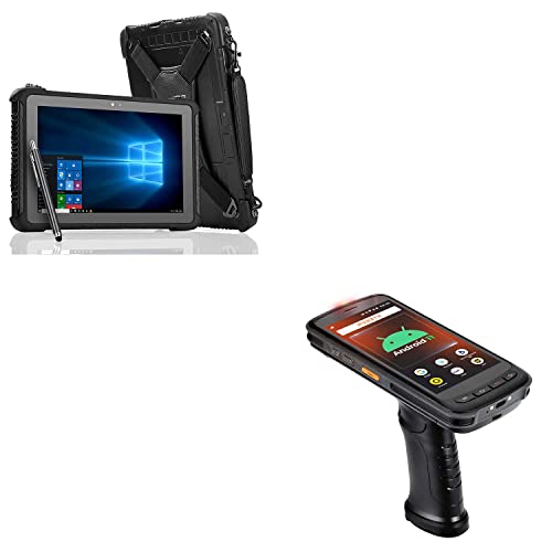 MUNBYN Rugged Tablet, 10.1 inch Windows 10 Pro Rugged Tablet and Newest 2023 Android Barcode Scanner MUNBYN Handheld Mobile Computer