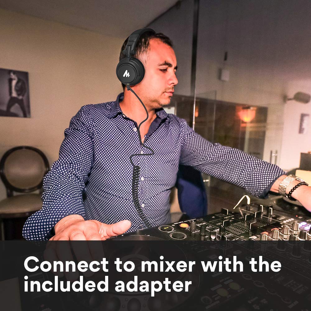 MAONO AU-PM421 USB Microphone with AU-MH601 Studio Monitor Headphones Bundle Plug and Play for Podcast, YouTube, Musicā¦