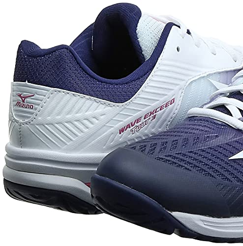 Mizuno womens Wave Exceed Tour 3 All Court, Astral Aura-White, 7 M US