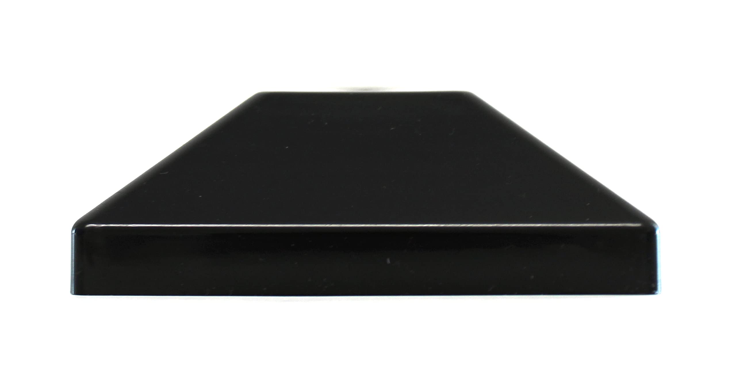 Nominal 4x4 Plastic Fence Post Caps with Nail Hole (3-5/8"x 3-5/8") (12, Black)