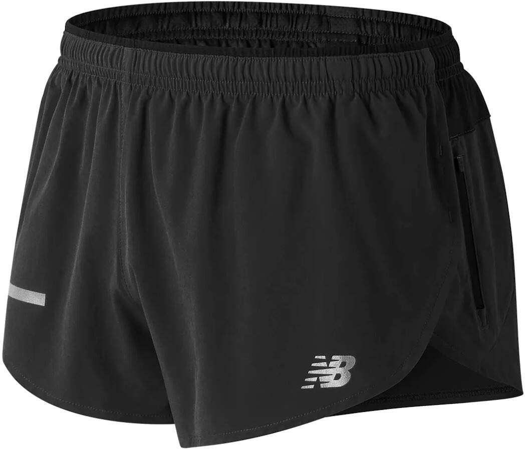 New Balance Men's Impact Run 3 Inch Split Short, Sulphur Yellow , X-Large