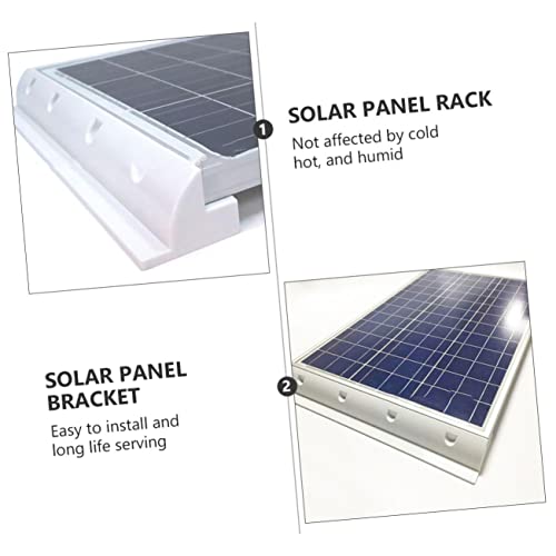 MUSISALY 2pcs Solar Panel Support White Stand Soundbar Bracket Plastic Stand Solar Panel Mounting Bracket Rv Solar Caravan Boat Solar Panel Rack Panel Bracket Abs Off The Roof