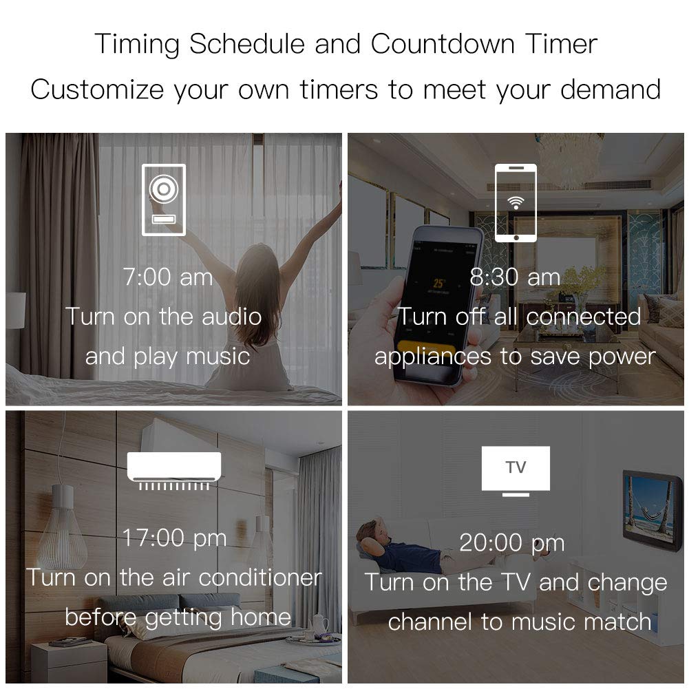 MoesGo WiFi IR Control Hub for Smart Appliances via Voice and Smart Life/Tuya App, Compatible with Amazon Echo and Google Home
