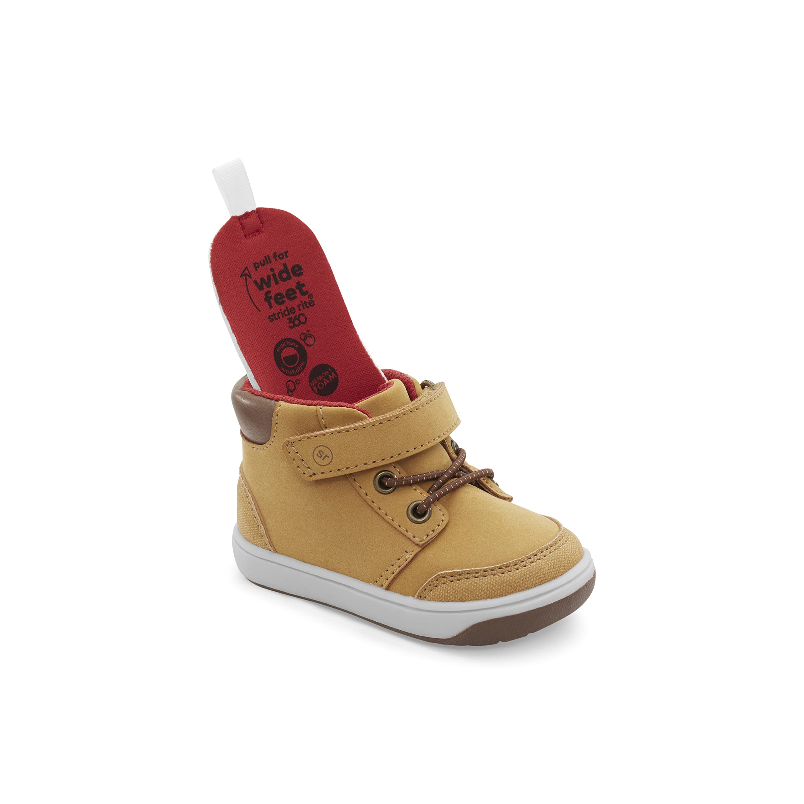 Stride Rite 360 Boys Indiana First Walker Shoe, Honey Yellow, 4 Infant US