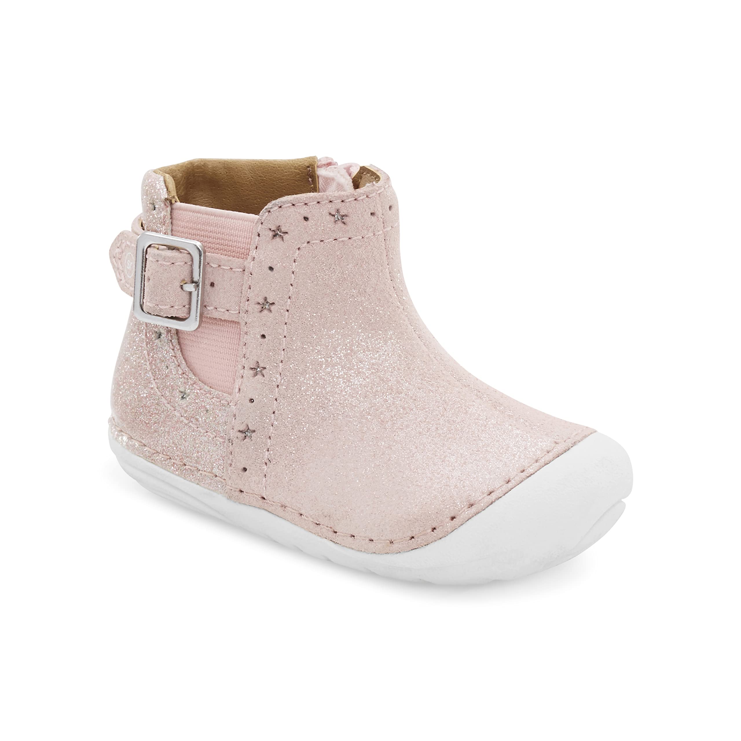 Stride Rite Baby Girls SM Agnes First Walker Shoe, Pink, 3 Infant