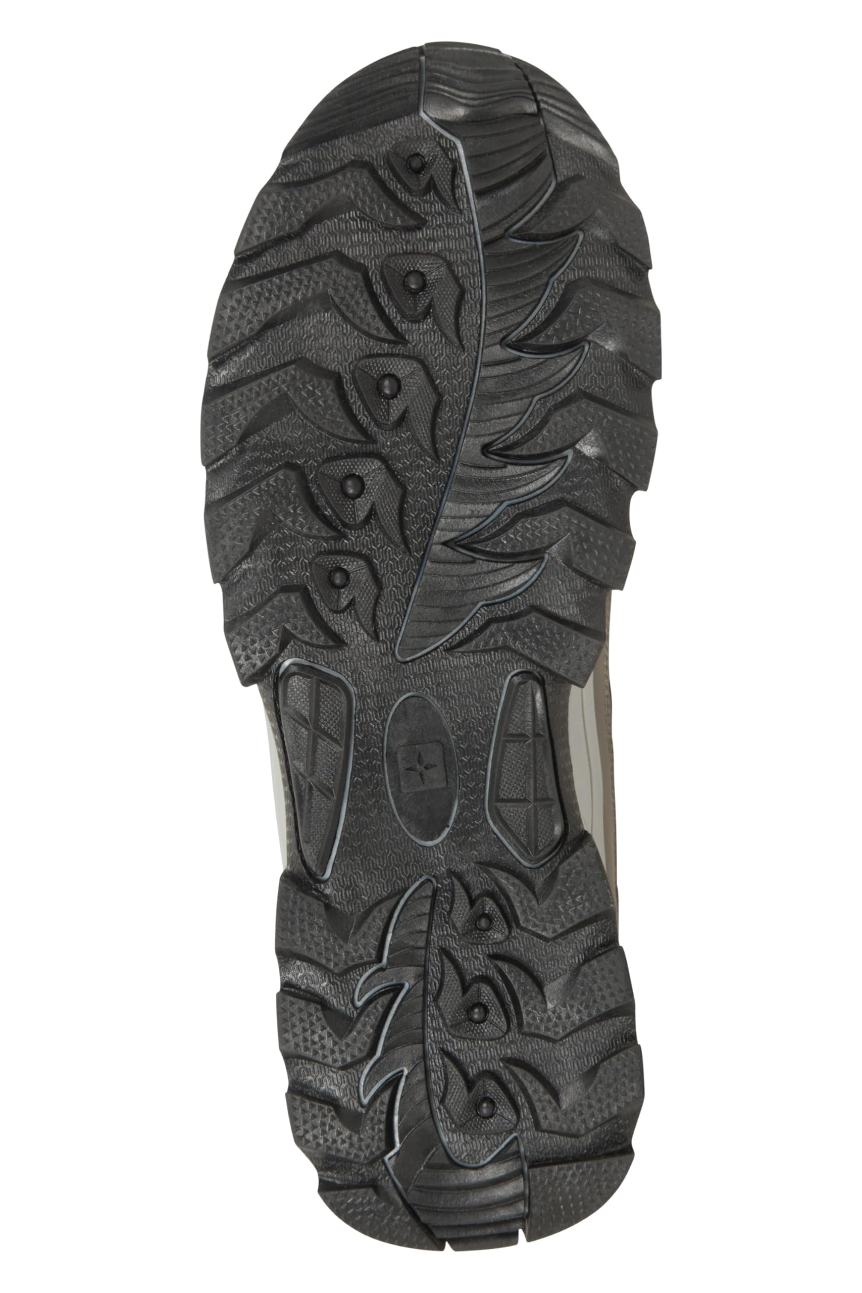 Mountain Warehouse Mens Shoes - Suede Mesh Upper Walking Shoes Dark Grey 10 M US Men