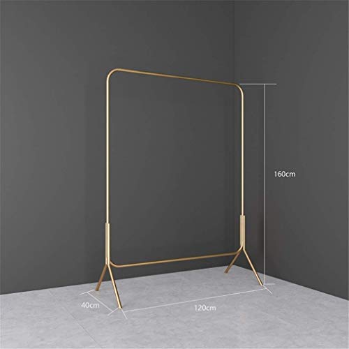 XYYXDD Iron Art Clothes Rail,Simplicity Vertical Clothing Rack Home Open Dress Jacket Display Stand Horizontal Bar Outdoor Suspension Hanging Rail/160 * 120Cm