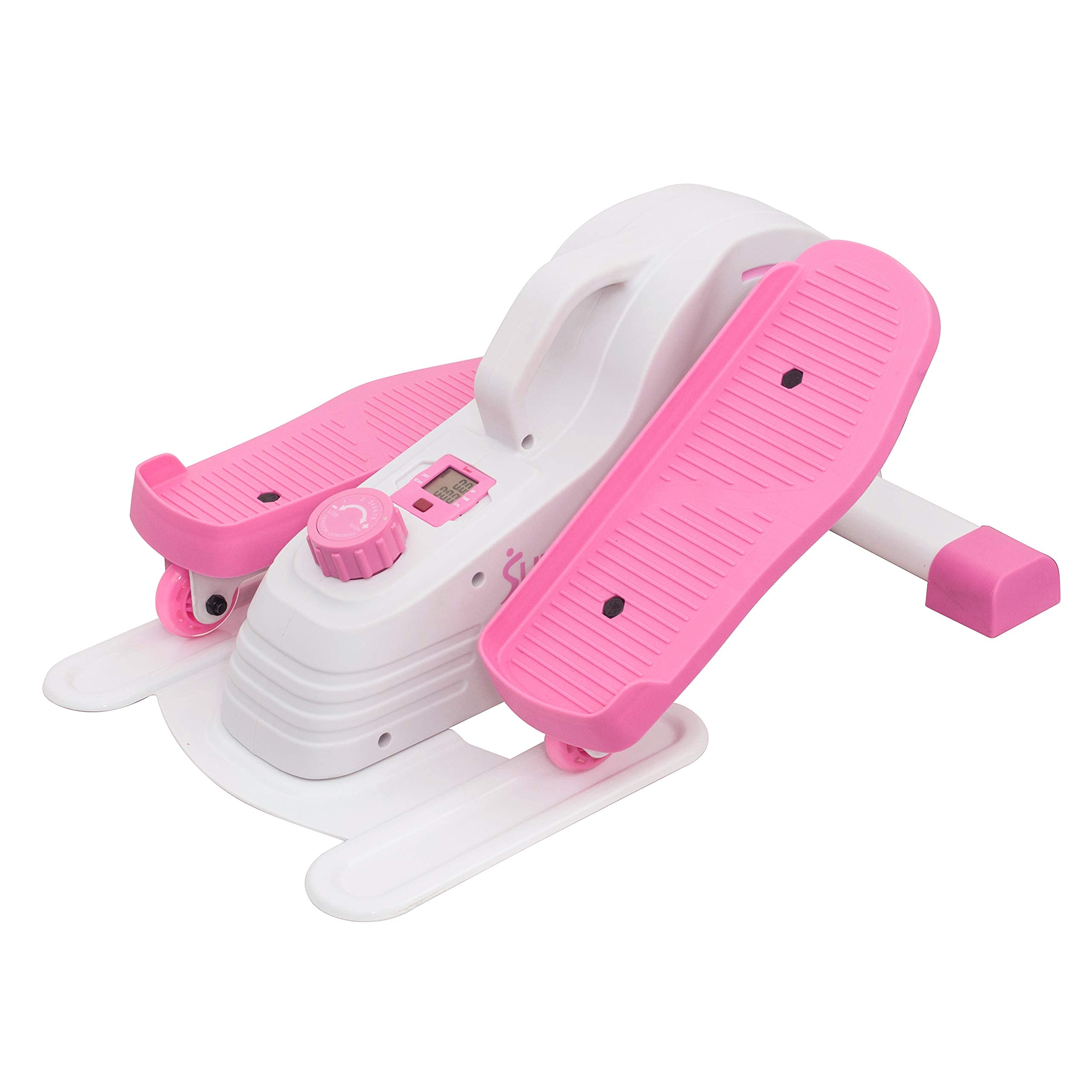 Sunny Health & Fitness Pink Under Desk Elliptical Machine - P2030 (Renewed)