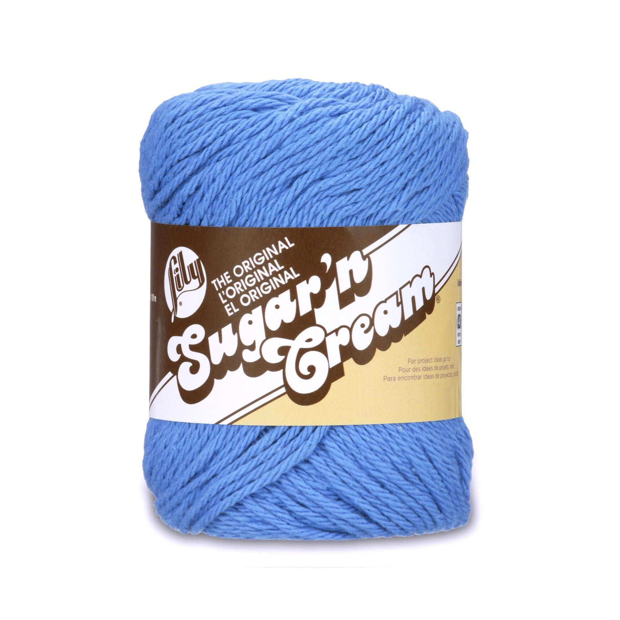 Lily Sugar 'n Cream Yarn - 100% Cotton - Assortment (Blueberry)