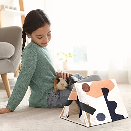 Y-DSIWX Guinea Pig House Bed, Rabbit Large Hideout, Small Animals Nest Hamster Cage Habitats Color