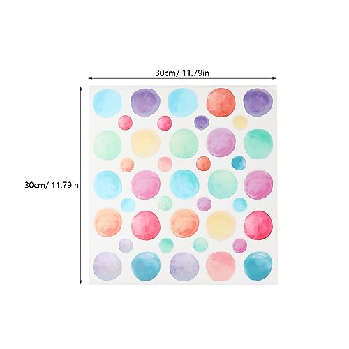 MAGICLULU 3 Sheets Dot Stickers Classroom Decorations Classroom Stickers Classroom Border Trim Adhesive Border Sticker Classroom Blackboard Accessories PVC Bulletin Board It Can Move