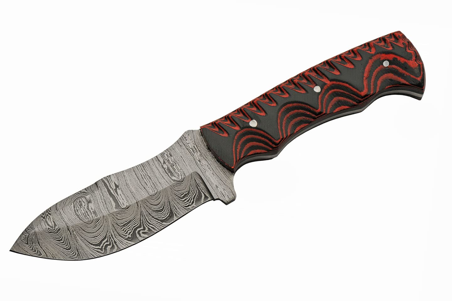 Magma Damascus Steel Blade Micarta Handle 9.5 inch Edc Hunting Knife