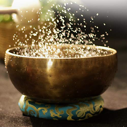 TJLSS Large Sound Singing Bowl, The Best Vibration Meditation Yoga Singing Bowl Handmade in Nepal (Size : 10cm)