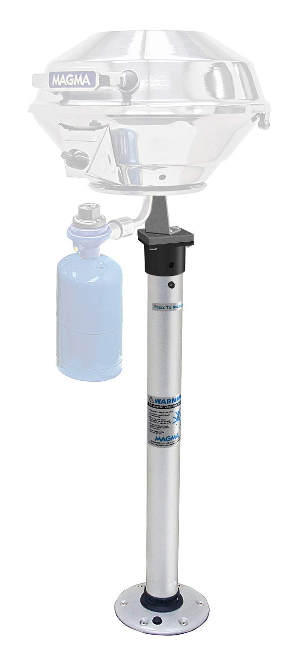 MAGMA Products, A10-184, A10-184 Double Locking Pedestal Mount for Marine Kettle Grills, Multi, One Size