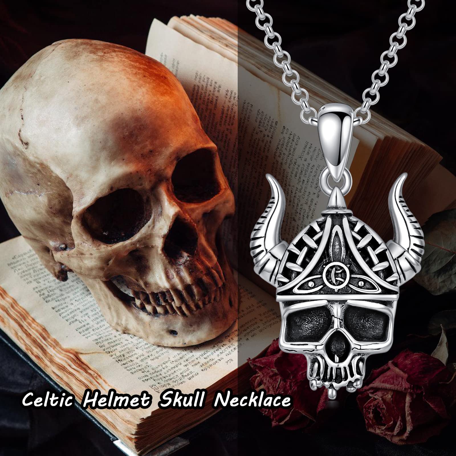 SIMONLY Saint George necklace 925 Sterling Silver Saint Medal Necklace Amulet Necklace Protection Jewelry for Men