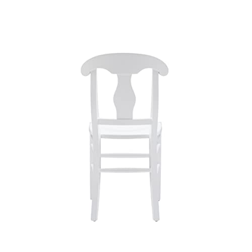 Linon White Waurd Fully Assembled Set of 2 Side Chairs, Dining Height
