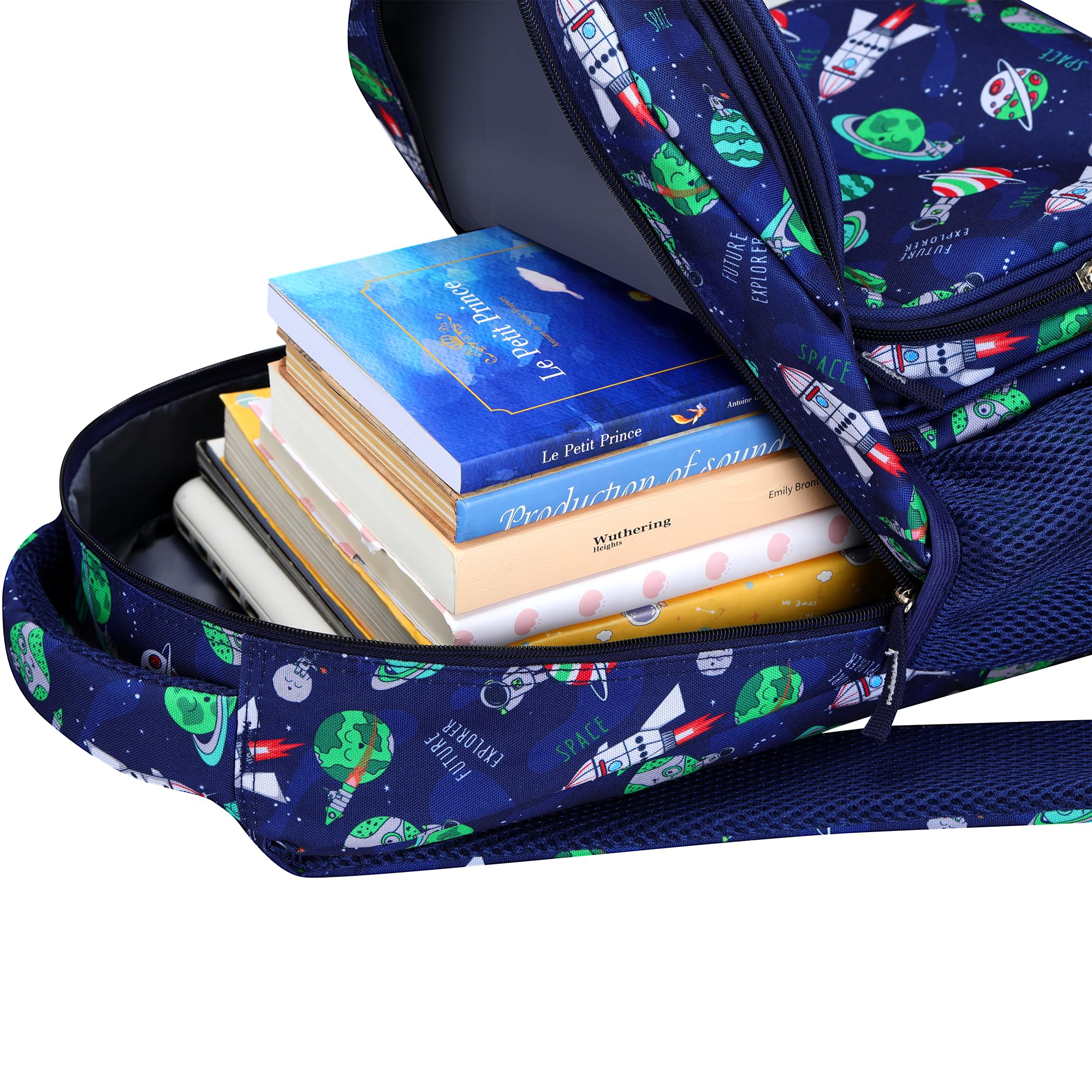 MYGOO Boys' Backpack | Campus Collection | Gamer Black Design | Perfect for Primary School | 17" Tall 24L Capacity