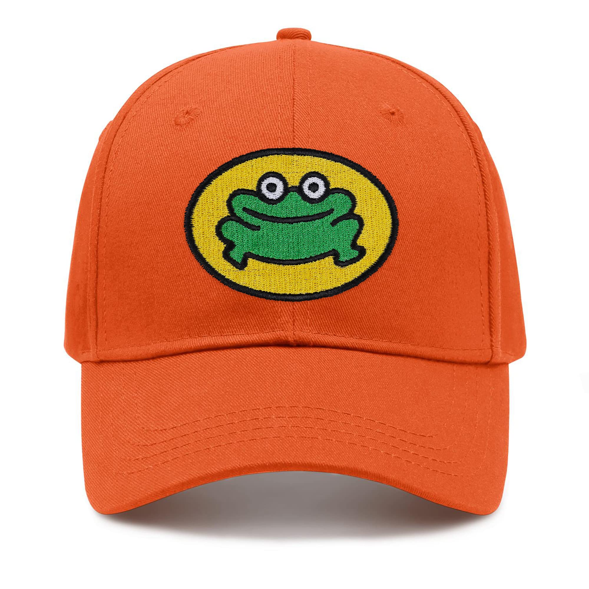 singwe Parappa The Frog Rapper Hats Funny Orange Trucker Hat Cute Cartoon TV Hat Baseball Cap for Women Men