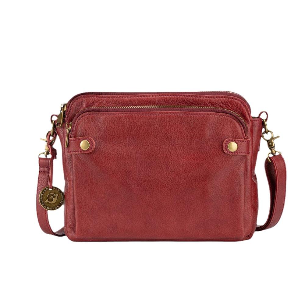 Three Layer Leather Crossbody Shoulder Clutch Bag Women's Zippered Shoulder Luxury Handbag Bag Women Fashion Messenger Bag