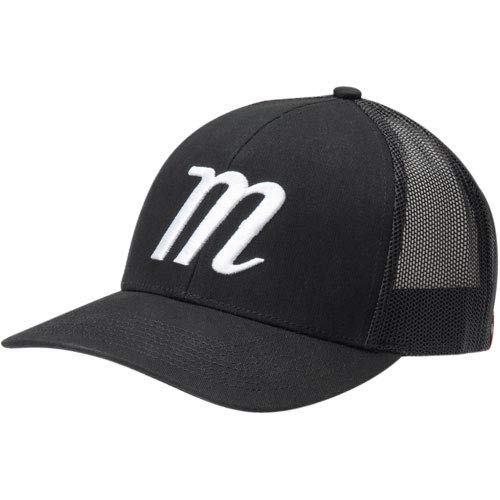 Marucci Sports - M Trucker Snapback Black/Black, Black/Black, Adult, Hats, Men's Apparel (MAHTTRP-BK/BK-A)