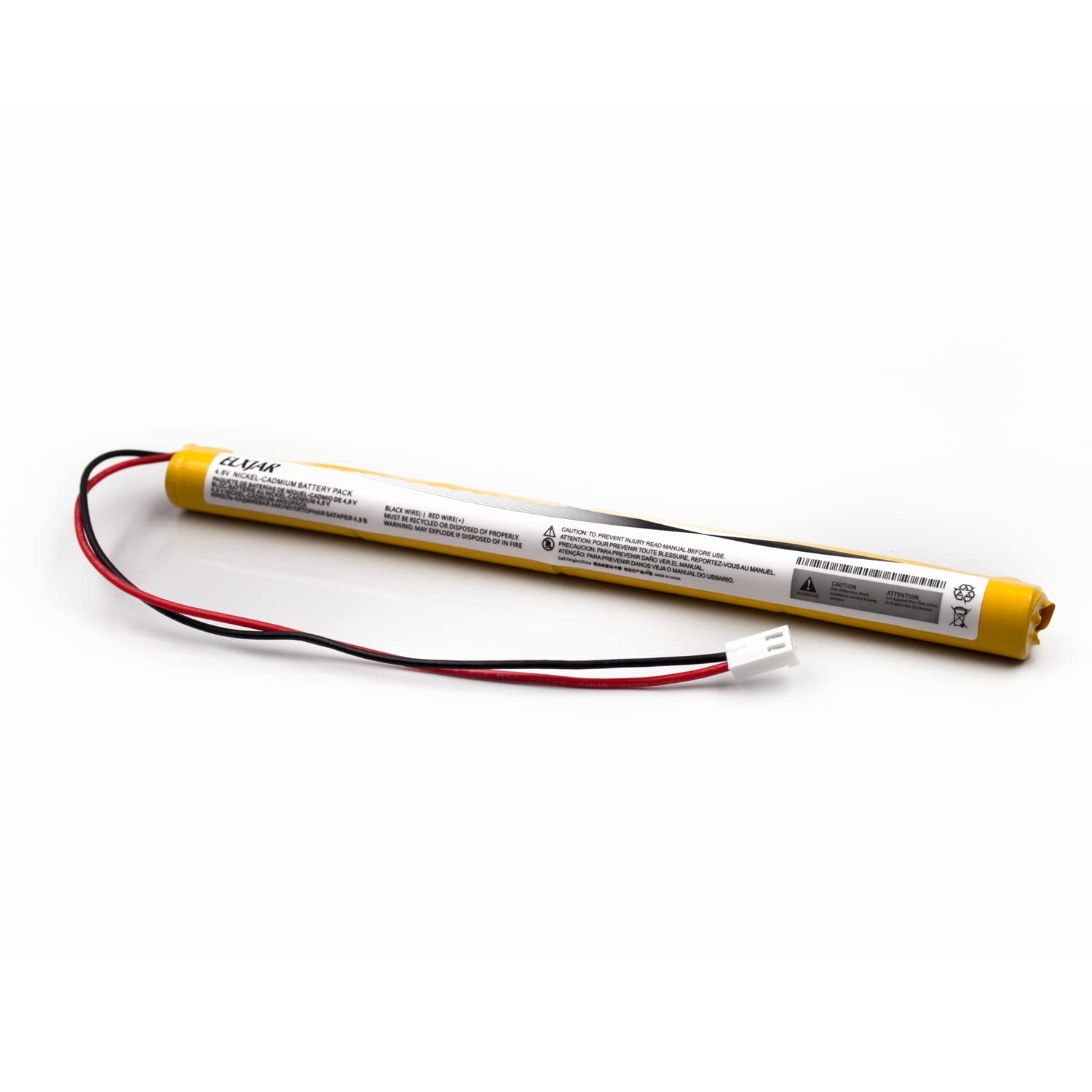 YUTSUJO (2-Pack) 4.8V 800mAh NICD Battery Pack Replacement for Dantona Custom-200, Evenlite B310011, BGN800-4AWP-B830EC, Guy 19537