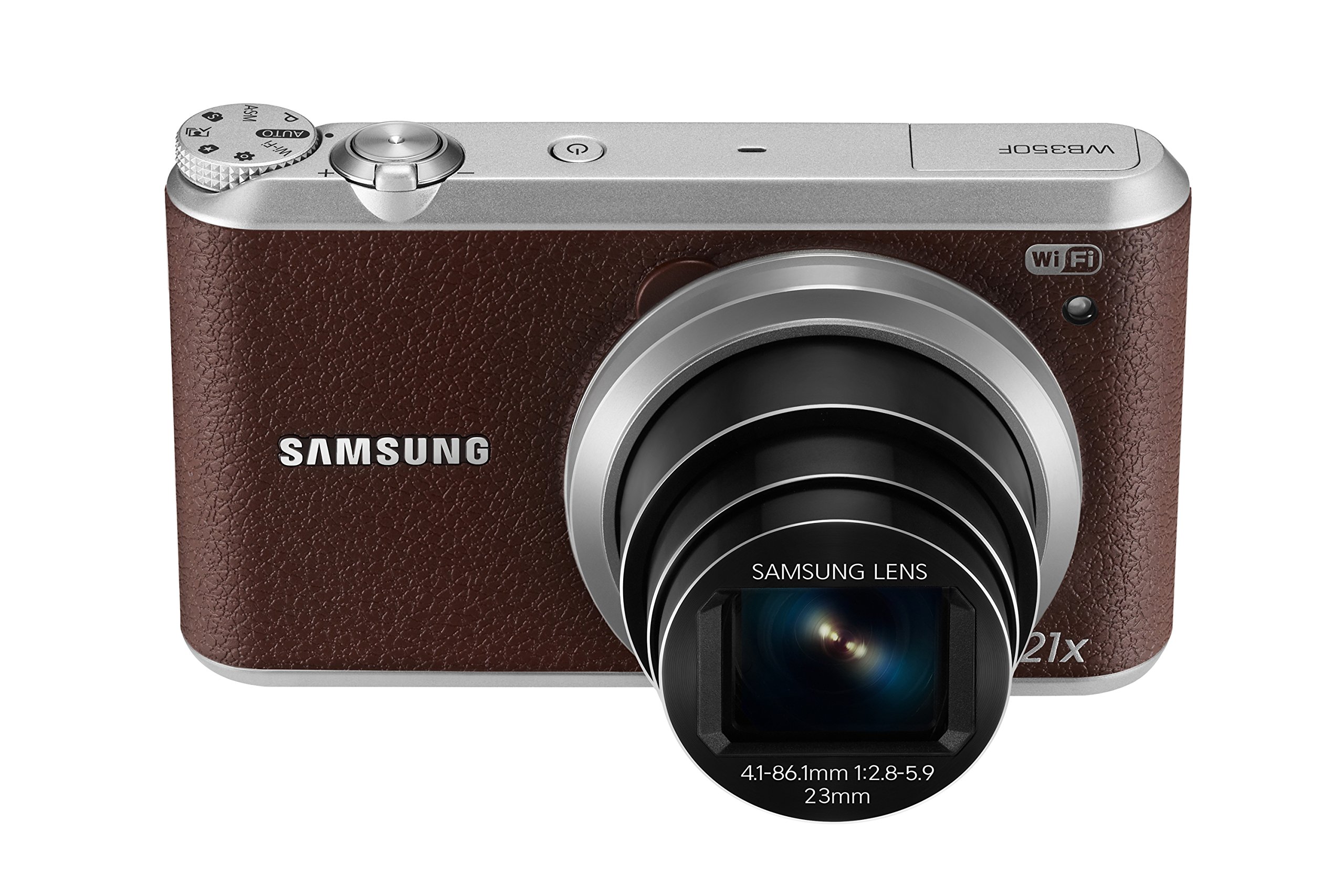 Samsung WB350F 16.3MP CMOS Smart WiFi & NFC Digital Camera with 21x Optical Zoom, 3.0" Touch Screen LCD and 1080p HD Video (Brown)