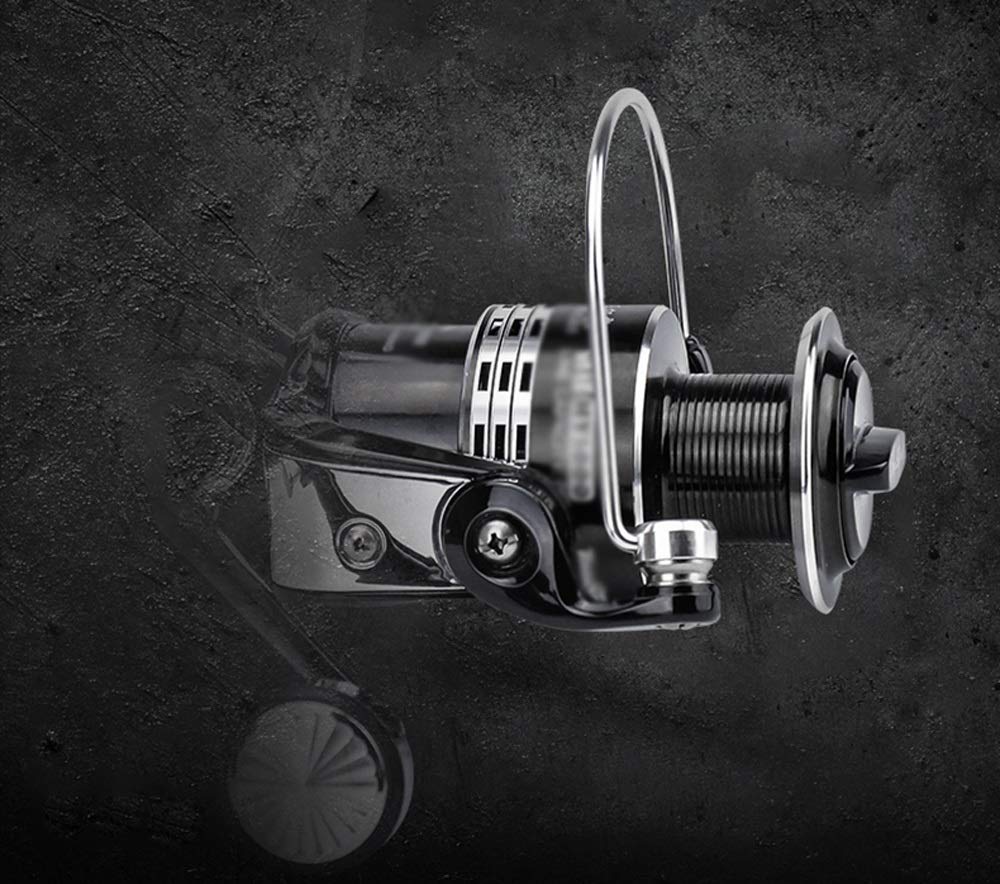 LLJPYX7L Light Fishing Reel, 15 Durable Stainless Steel Bearings, Smooth Fish Rolls for Beginners, Gear Ratio 5.5:1 (Color : B)