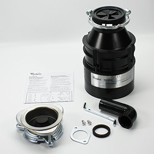Whirlpool GC1000XE 1/3 hp in Sink Disposer, Black